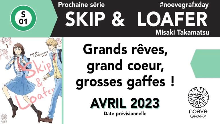 Le manga Skip & Loafer révèle sa date de sortie chez Noeve Grafx